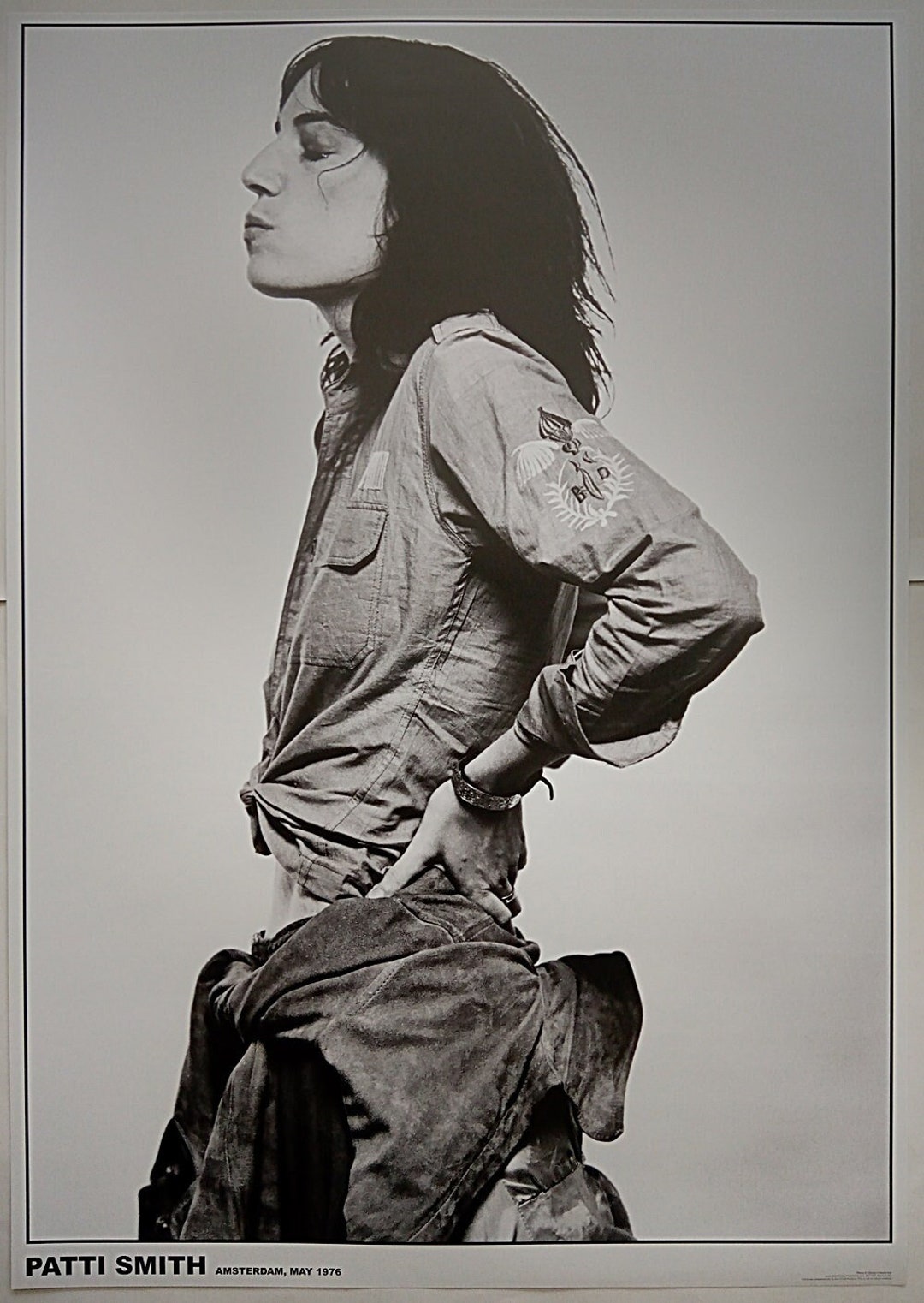 PUNK POSTER Patti Smith Amsterdam 1976 Horses / Radio Ethiopia Period ...