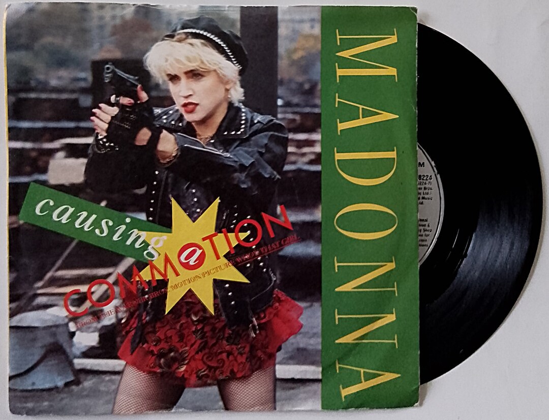 MADONNA Vinyl Causing A Commotion Original 1987 UK Vinyl Record 7 Inch ...
