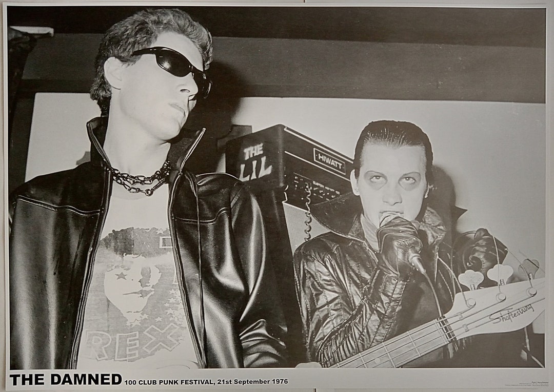 PUNK POSTER the Damned 100 Club Punk Festival London 1976 New Rose ...