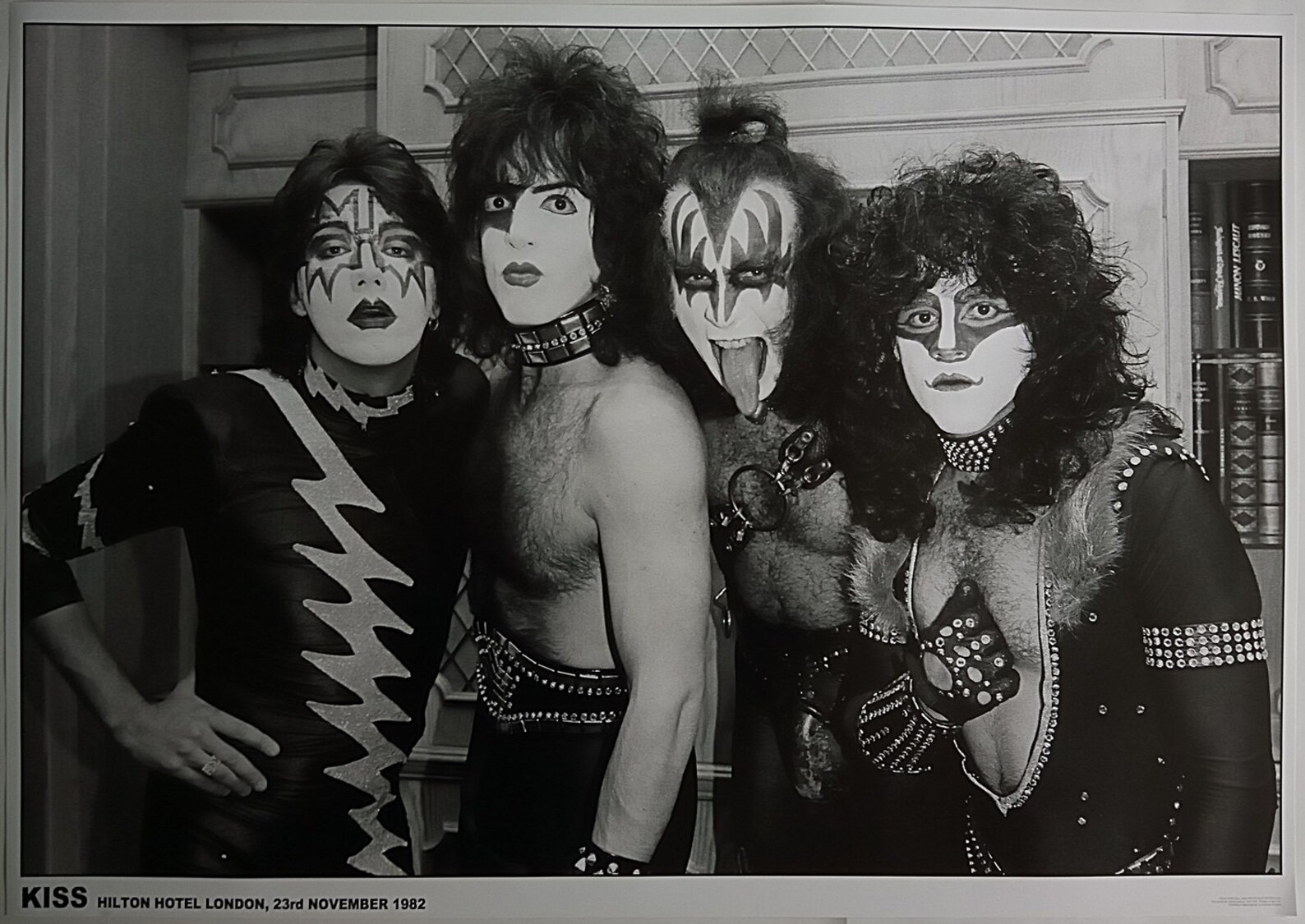 KISS Poster Gene Simmons Ace Frehley Hilton Hotel London 1982 Creatures ...