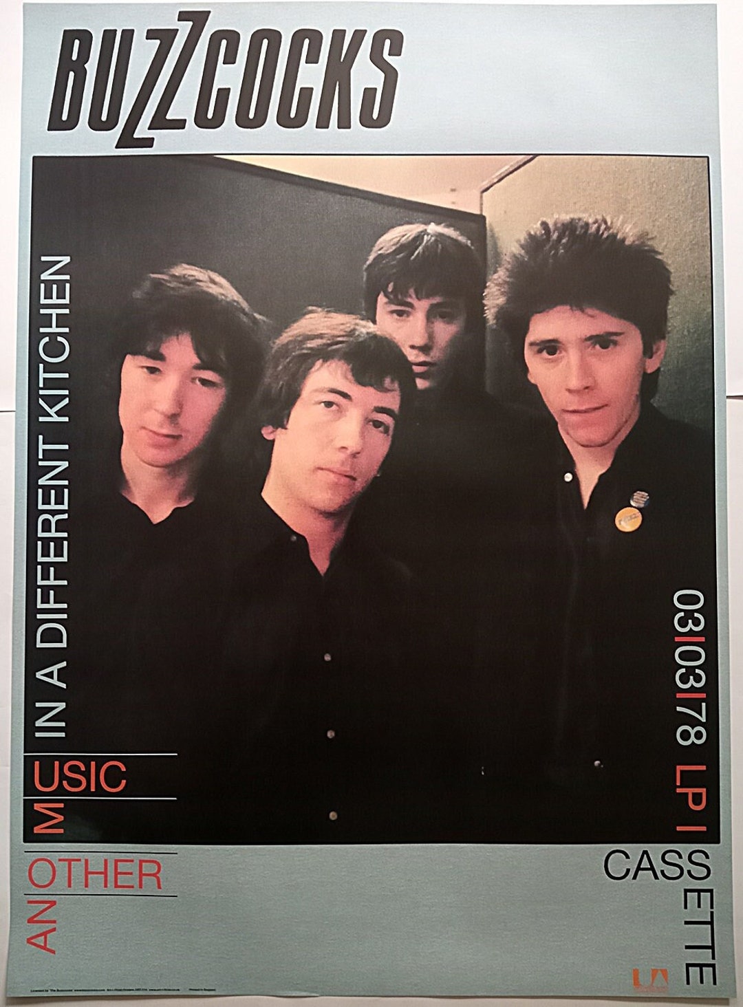 PUNK POSTER BUZZCOCKS Another Music Early 2000s Vintage Repro Classic ...