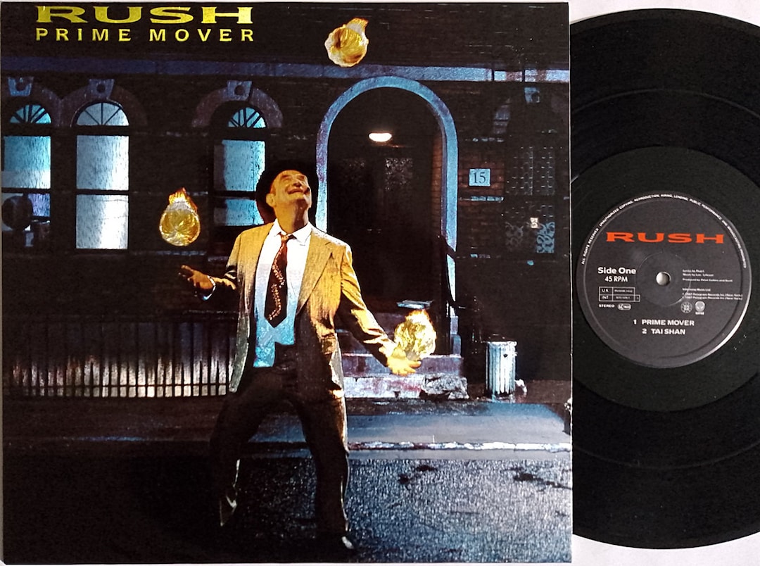 RUSH Vinyl Geddy Lee Prime Mover Rare Original 1987 UK 12 Inch Maxi ...