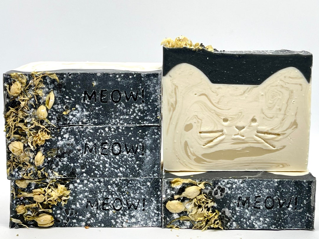 Goat Milk & Charcoal Kitty Soap - Etsy