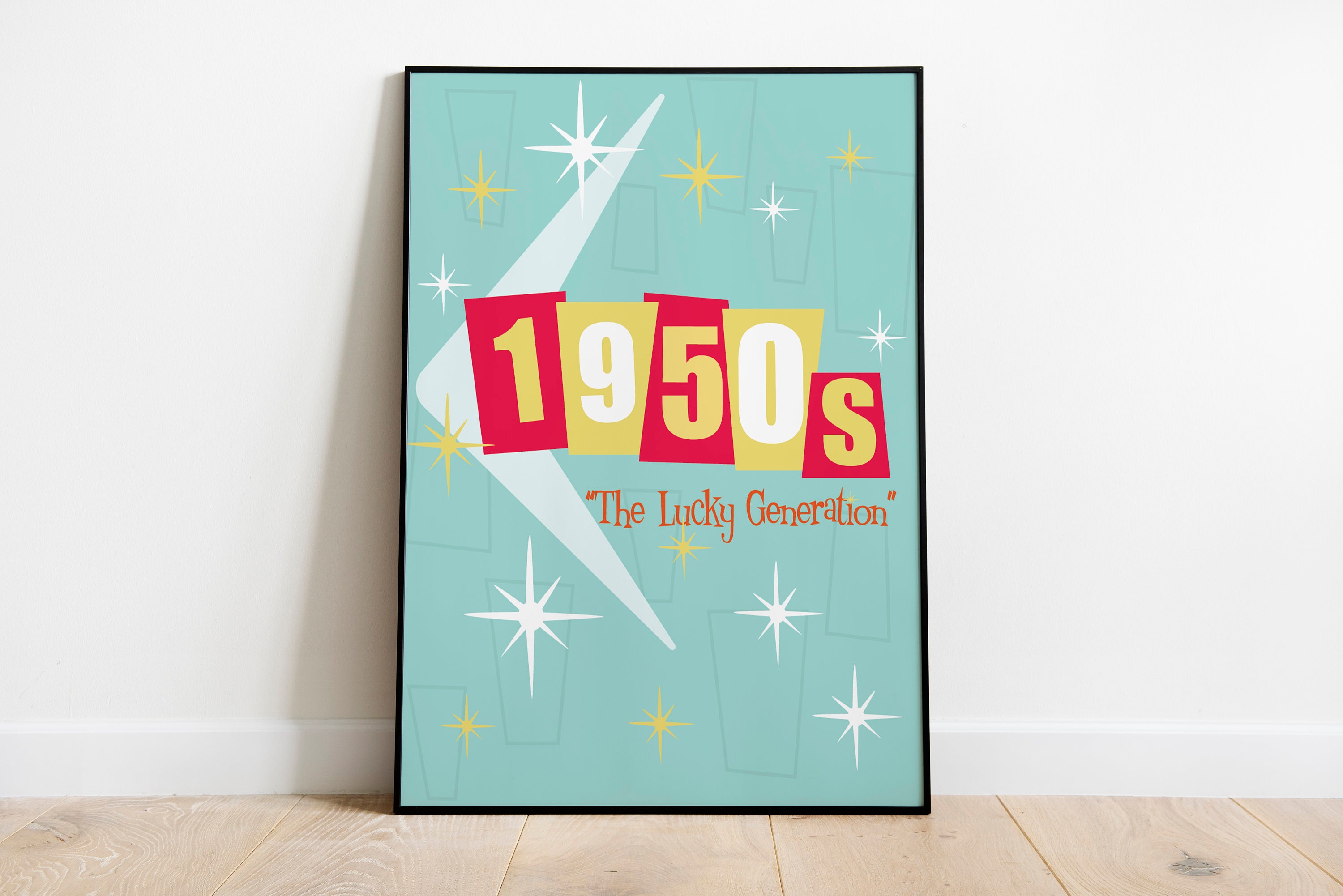 1950s Mid Century Poster - Etsy