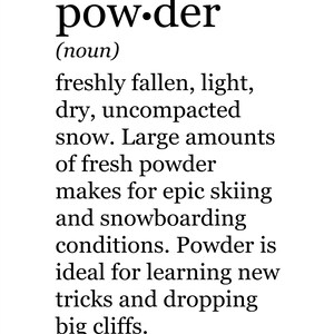 Powder, Definition Print, PRINTABLE ART, Digital Download, Snowboard ...