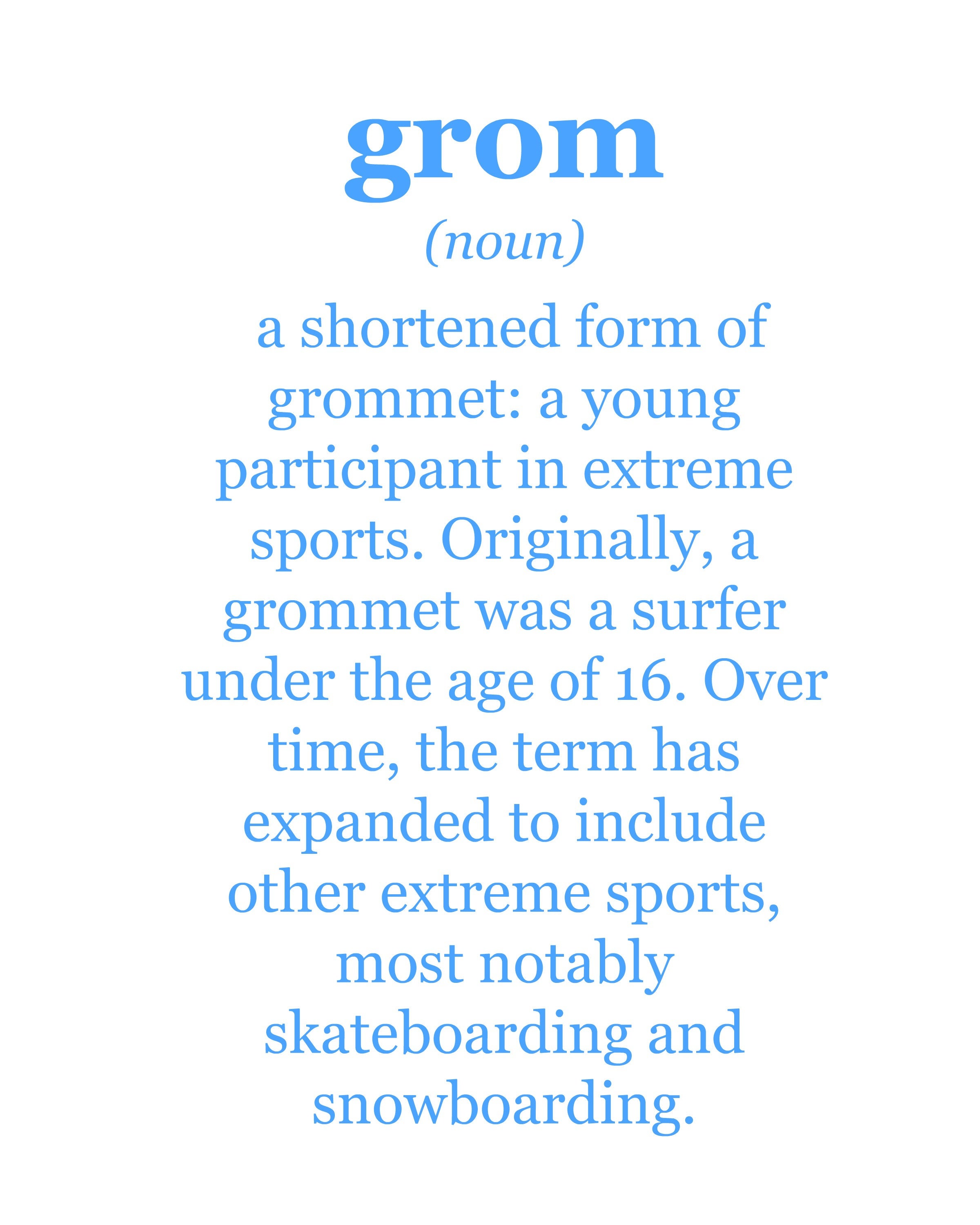 Grom Definition, PLUS BONUS PRINT, Kids Room Decor, Kids Prints, Kids ...