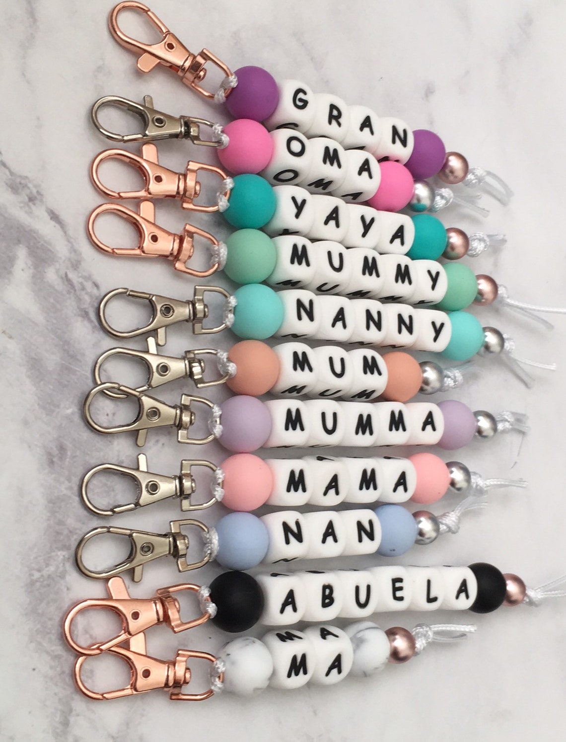 Personalised Keyrings / Bag Tags | Etsy