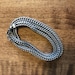 3.5mm Square Foxtail Oxidized Sterling Silver Necklace Chain - Etsy