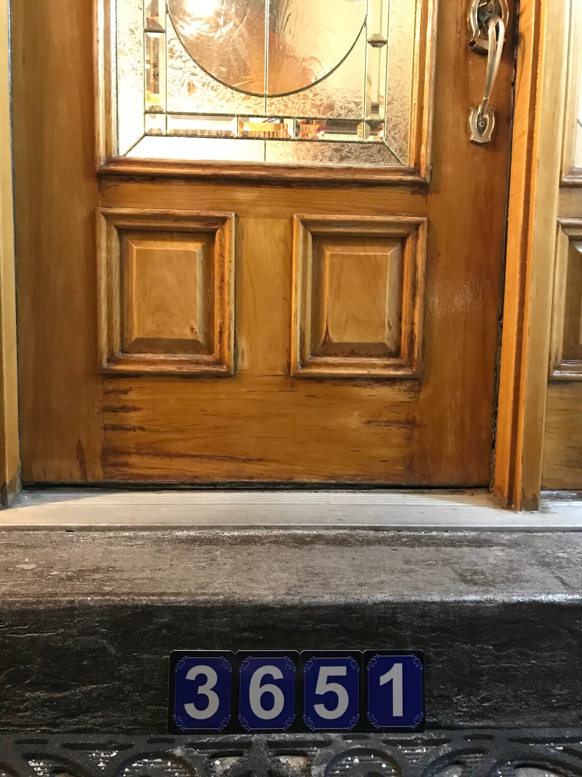 Blue Hearts Reflective Address Tiles - Etsy