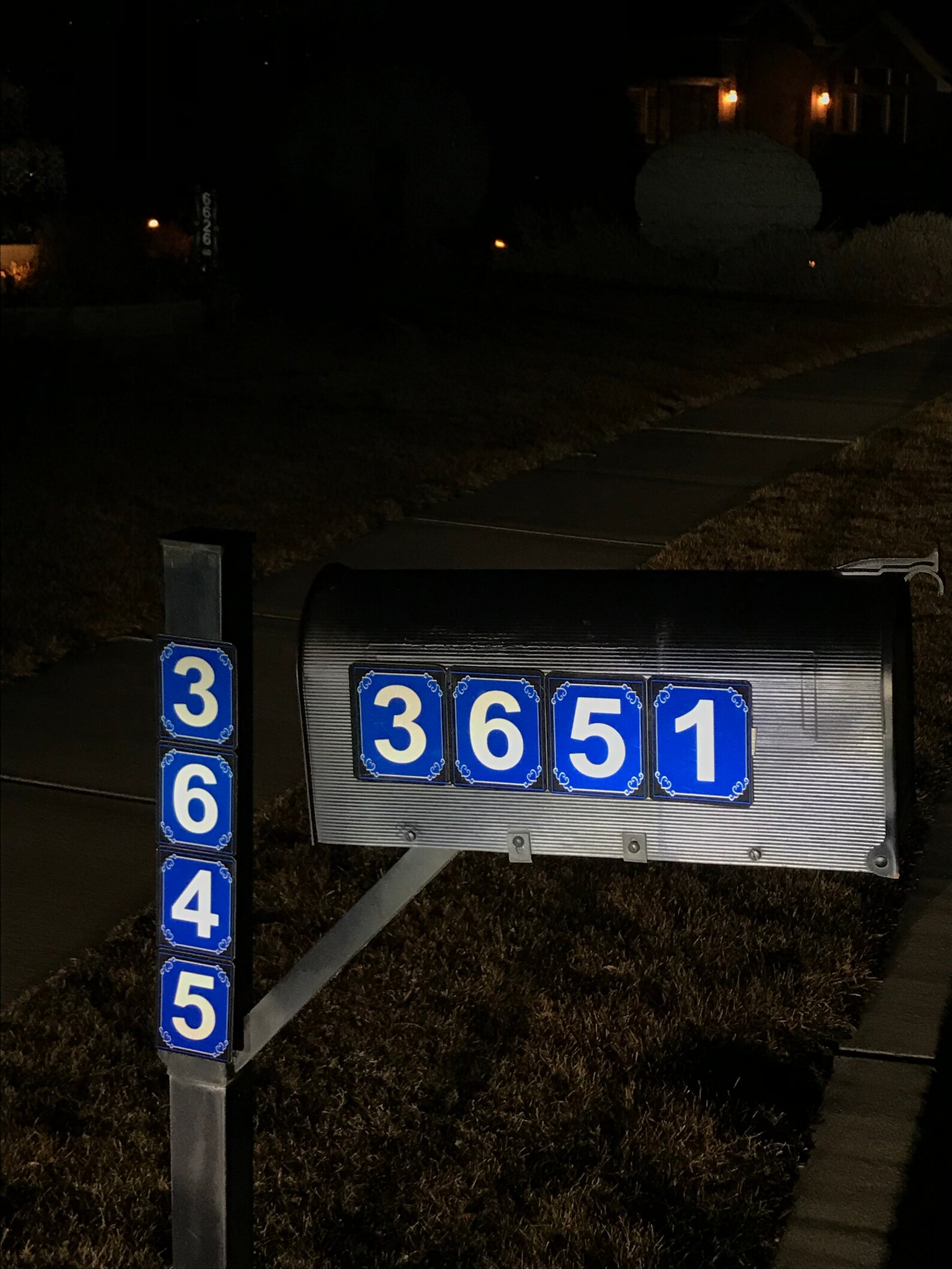 Blue Hearts Reflective Address Tiles - Etsy