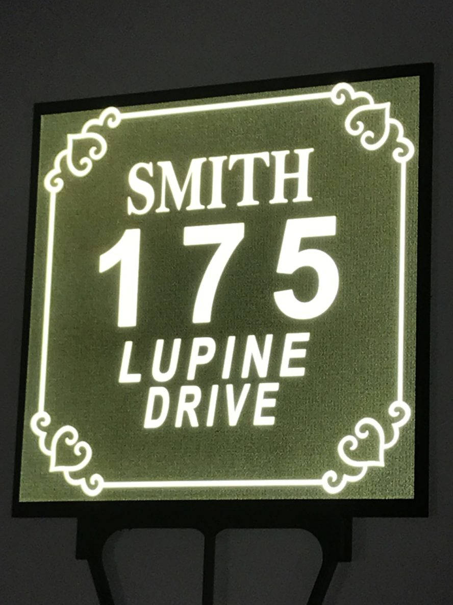 Reflective Black & White Hearts Yard Address Sign Yard Sign - Etsy