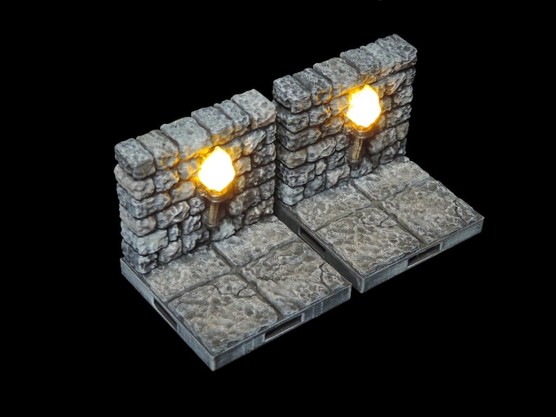 Dungeon LED Torch Wall Options (dragonlock) - Etsy