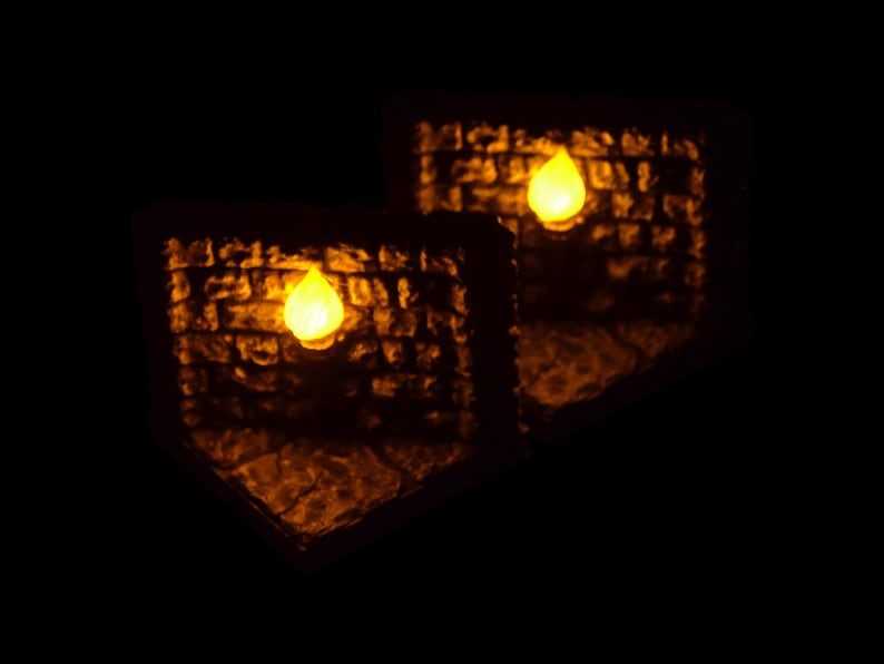 Dungeon LED Torch Wall Options (dragonlock) - Etsy