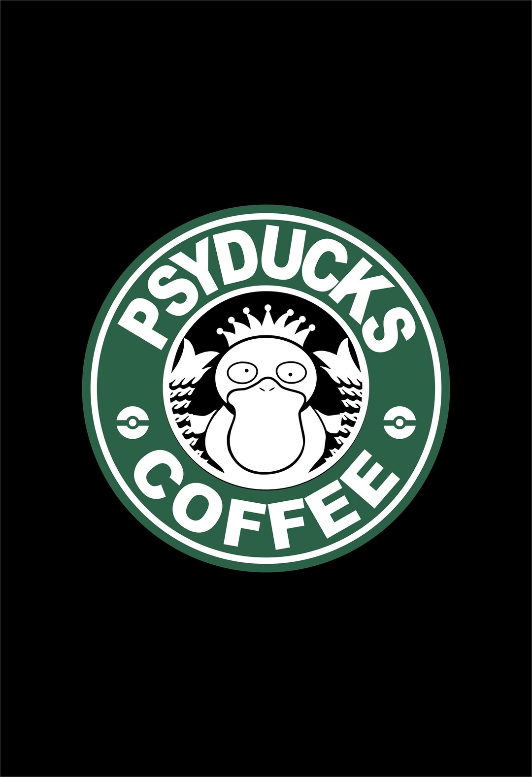 Funny Psyduck Coffee Star Bucks Poke Parody Files for Art T-shirts ...