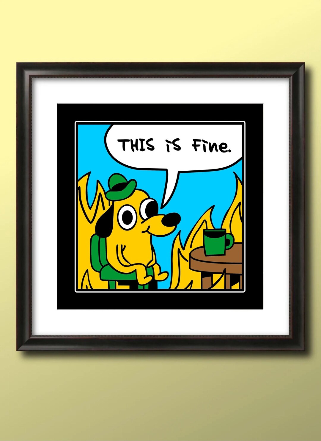 This is Fine Funny Dog Meme Digital Clipart for Tshirts Cutter Decals ...