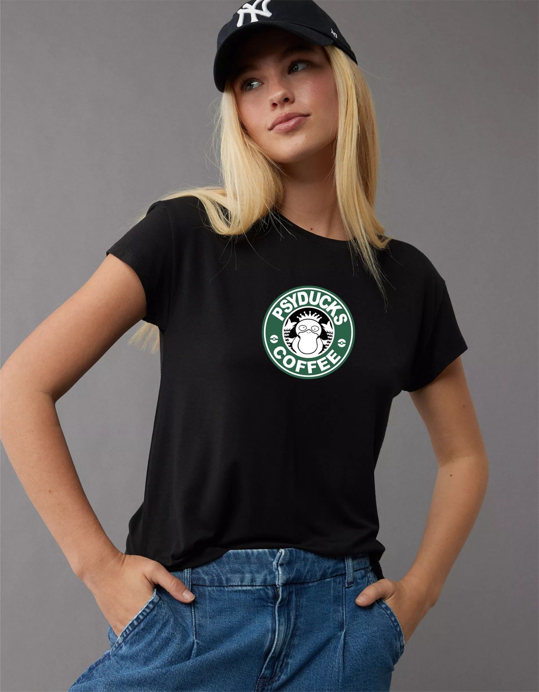 Funny Psyduck Coffee Star Bucks Poke Parody Files for Art T-shirts ...