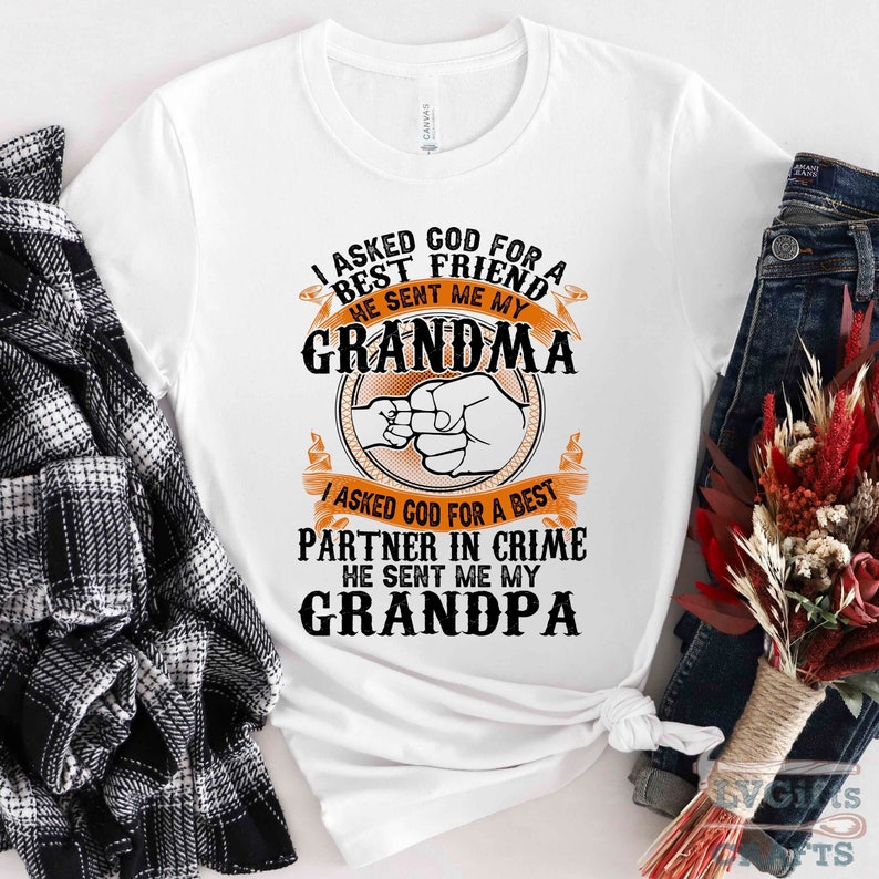 Grandma Shirt, I Asked God, Grandma Gift, Grandmother Gift, Funny ...