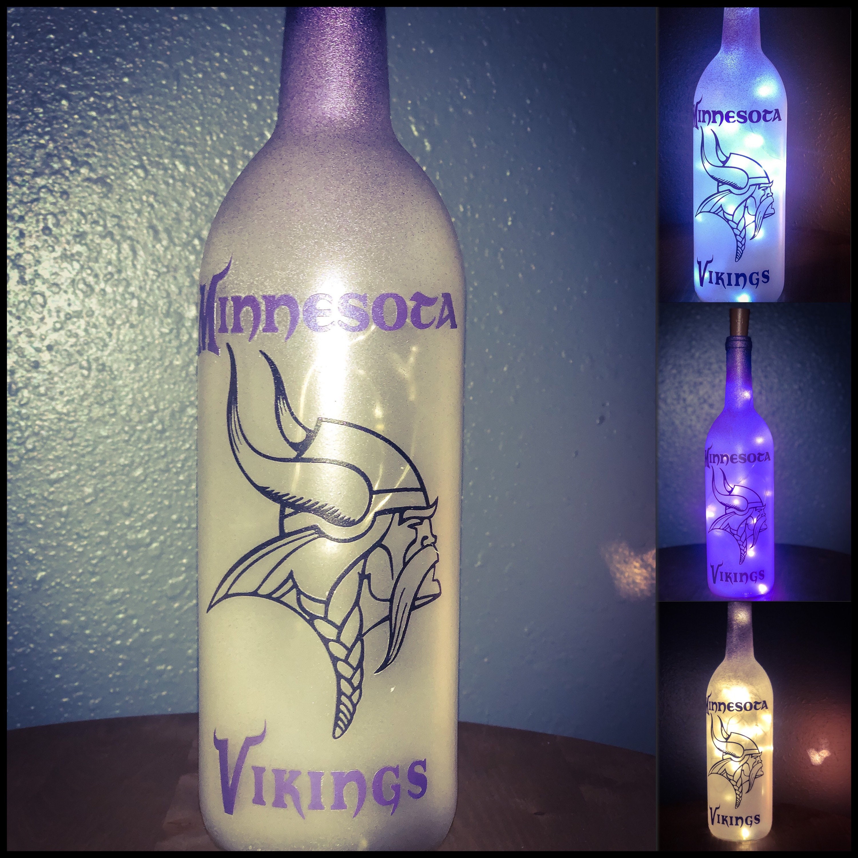 Vikings Light up Wine Bottle - Etsy