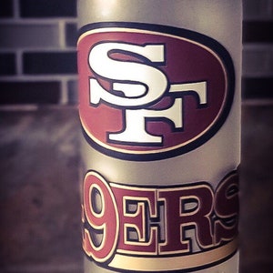 49ers Light up Wine Bottle - Etsy