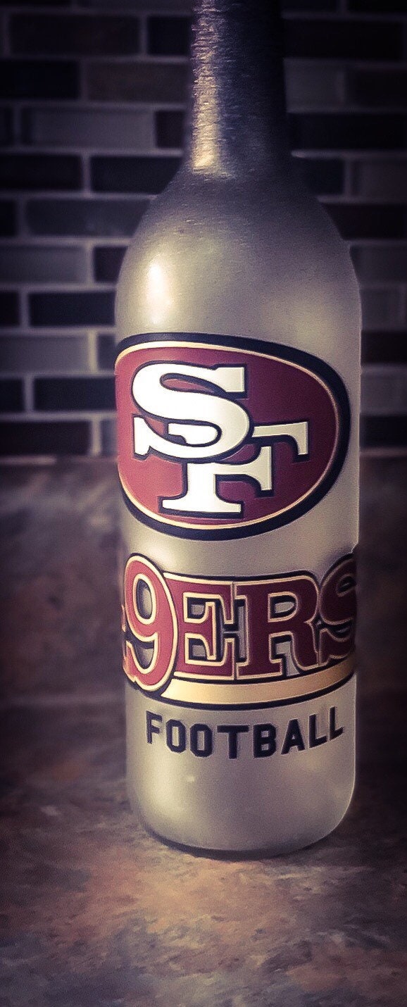 49ers Light up Wine Bottle - Etsy