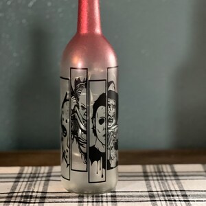 Halloween Group Light up Wine Bottle - Etsy