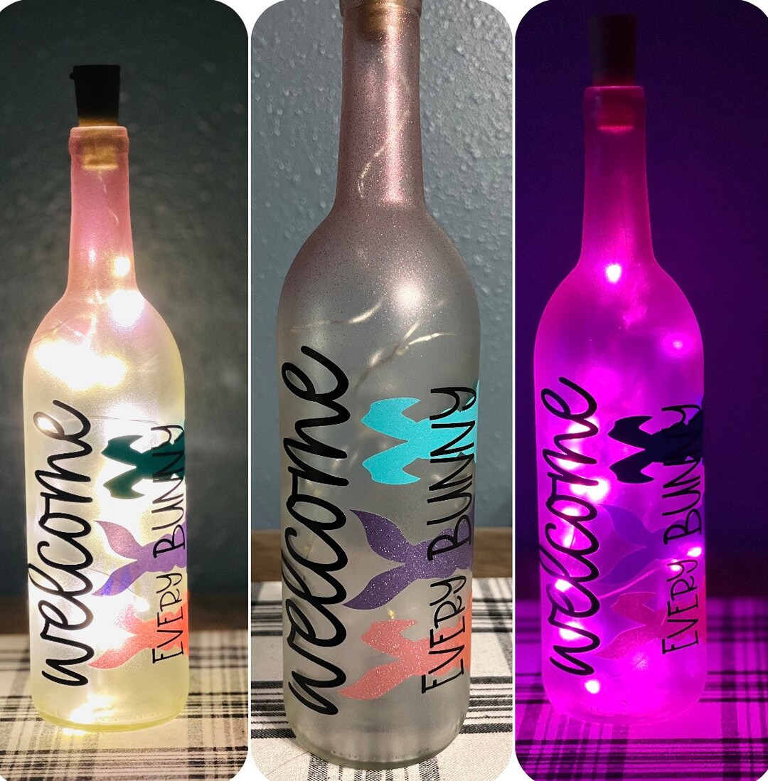 Welcome Every Bunny Light up Wine Bottle - Etsy