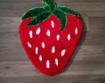Strawberry Rug | Etsy