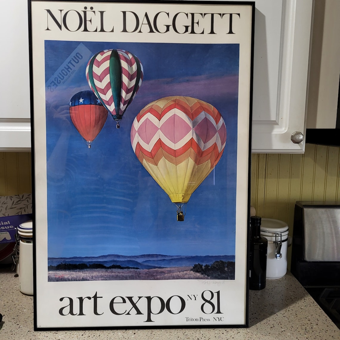 Noel Daggett Air Balloons Lithograph, Antique Litho Print HOT AIR ...