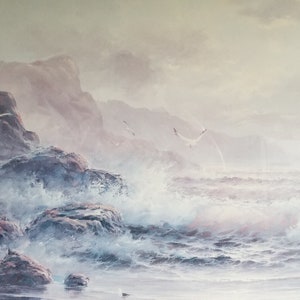 BOB SANDERS "luminious Waves" Nature Wonder Framed & Signed Lithograph ...