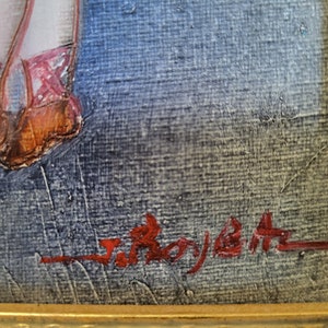 J Roybal Oil Dancing, Three Ballet Dancers, Original Oil Painting ...
