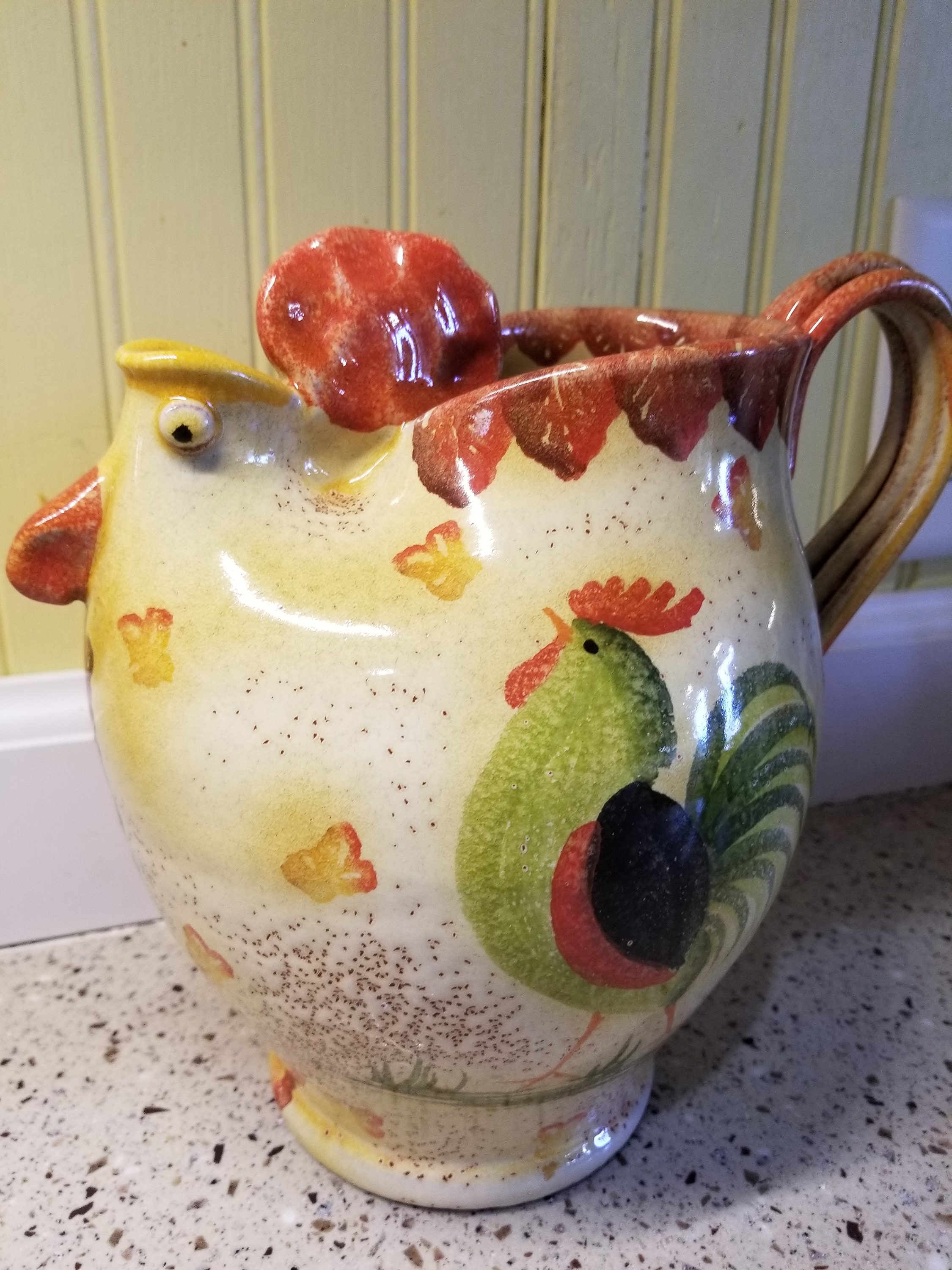 Rooster Pitcher, Vase, Pot, Modigliani Rooster, Chicken, Pitcher ...