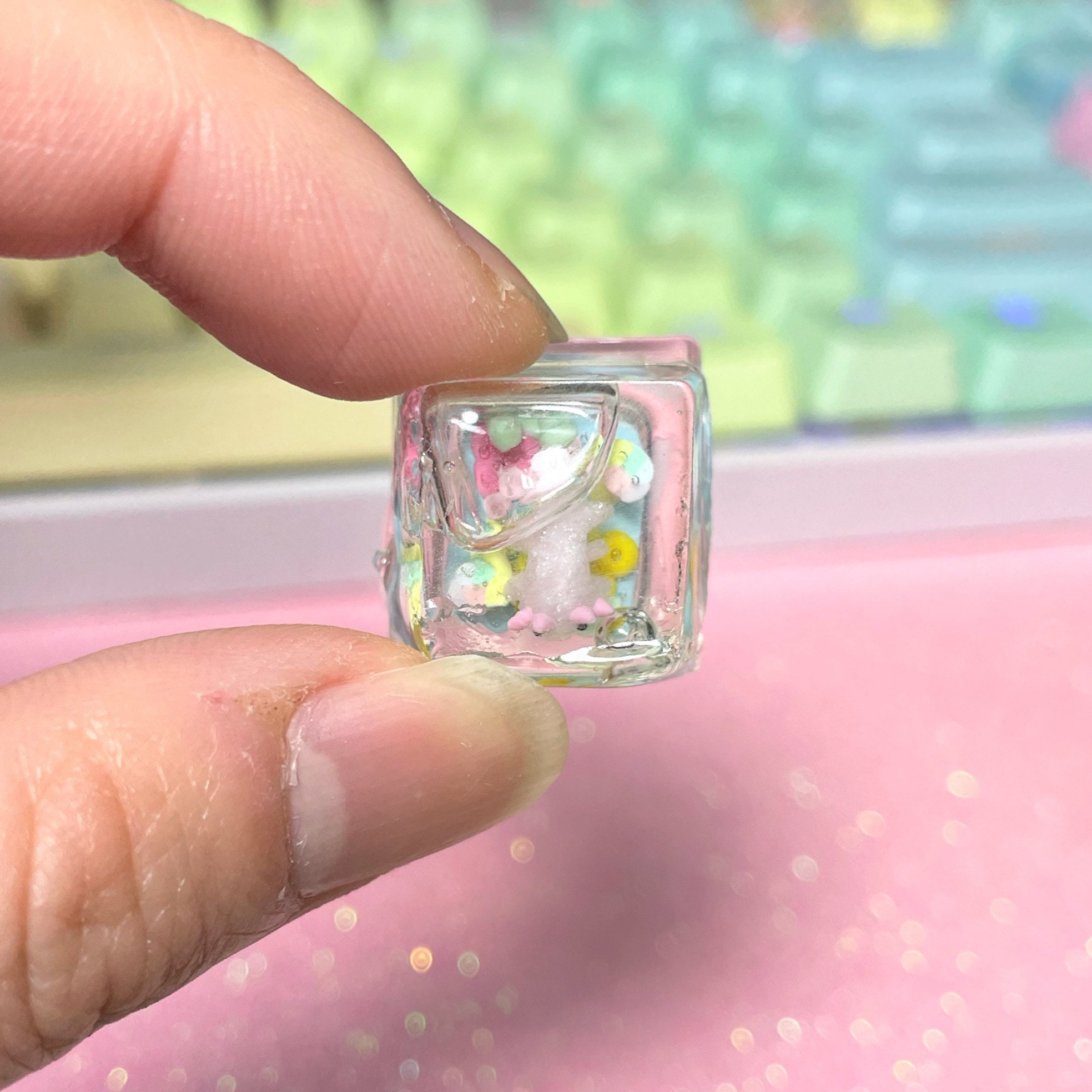 Axolotl Aquarium Keycaps B GRADE Axolotl Keycap Artisan Keycap | Etsy