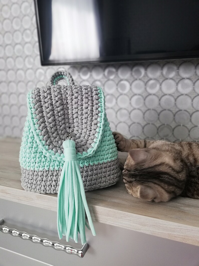 Crochet backpack Crochet bag Handmade backpack Summer backpack | Etsy