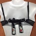 Bra Burlesque Gothic Black Red Rose Silver White Skull 30B/A Bellydance ...
