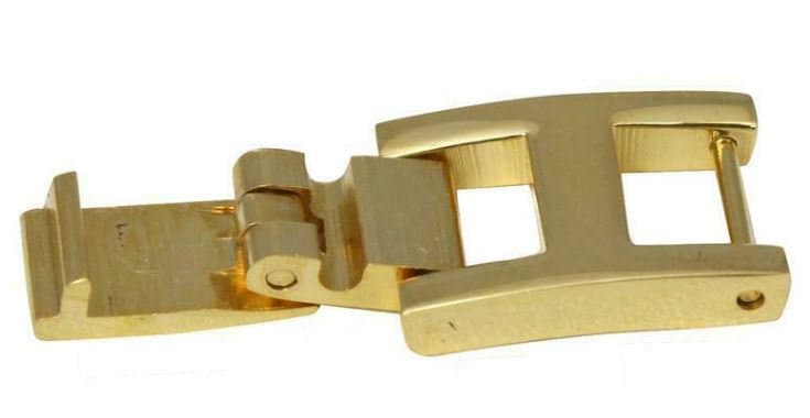 Gold Plated Wrist Watch Band Bracelet Extender With Fold Over Link ...
