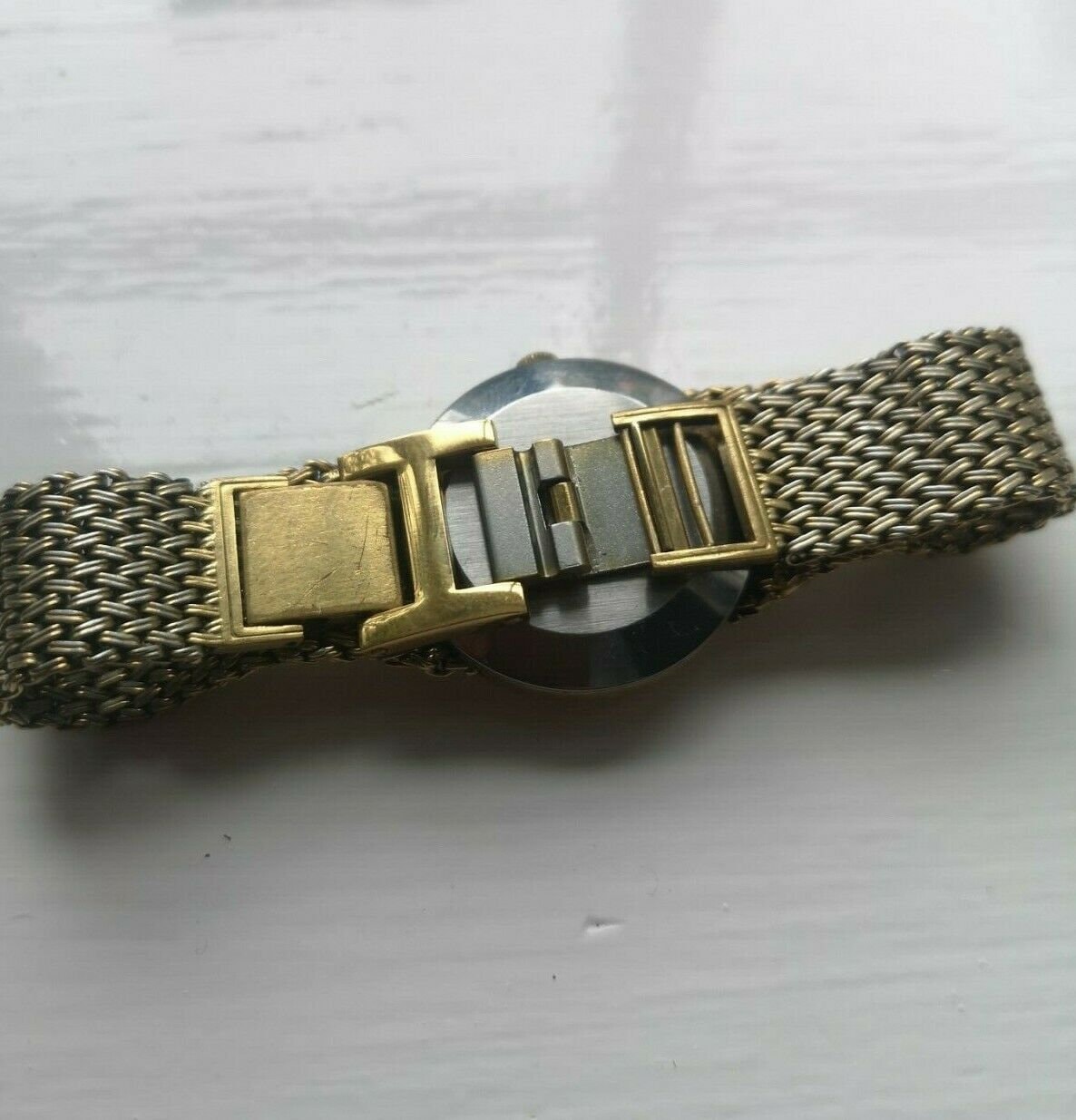 Gold Plated Wrist Watch Band Bracelet Extender With Fold Over Link ...
