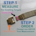 Gold Plated Wrist Watch Band Bracelet Extender With Fold Over Link ...
