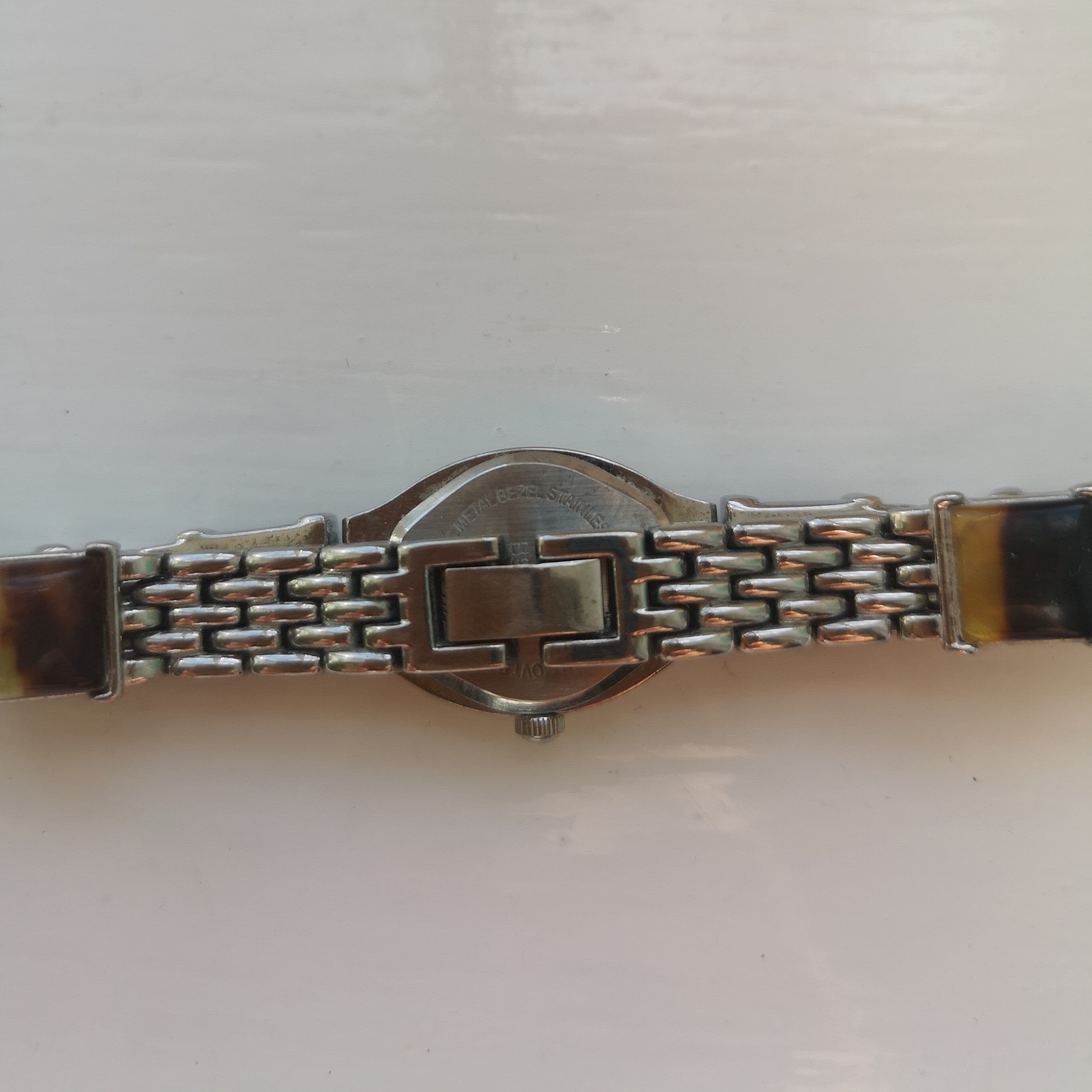 Stainless Steel Silver Wrist Watch Band Bracelet Extender With Fold ...