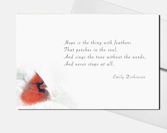 Cardinal Sympathy Card - Etsy