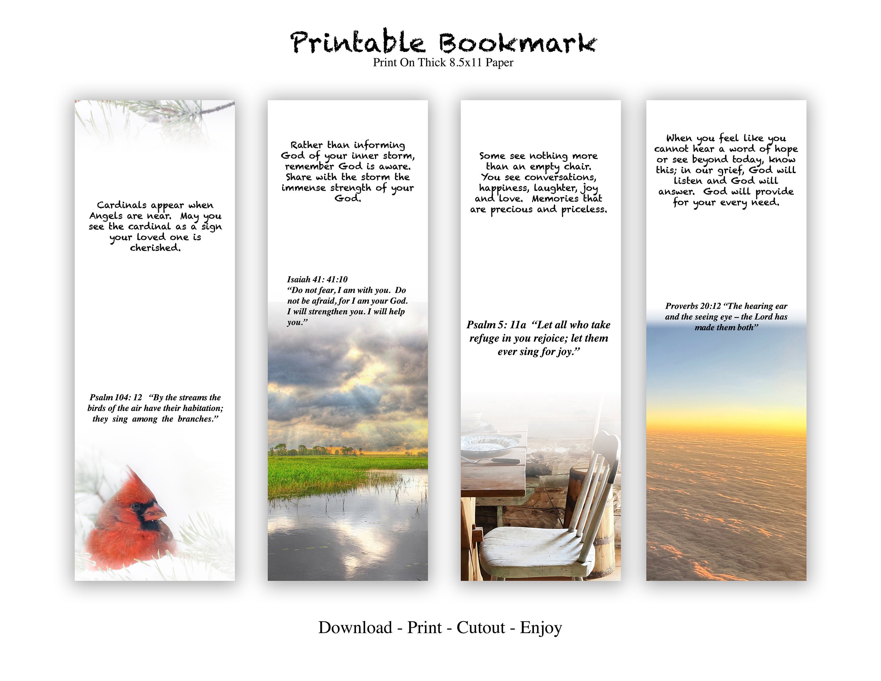 Bereavement Bookmarks. Sympathy Bookmarks. Printable Bookmark. Digital ...