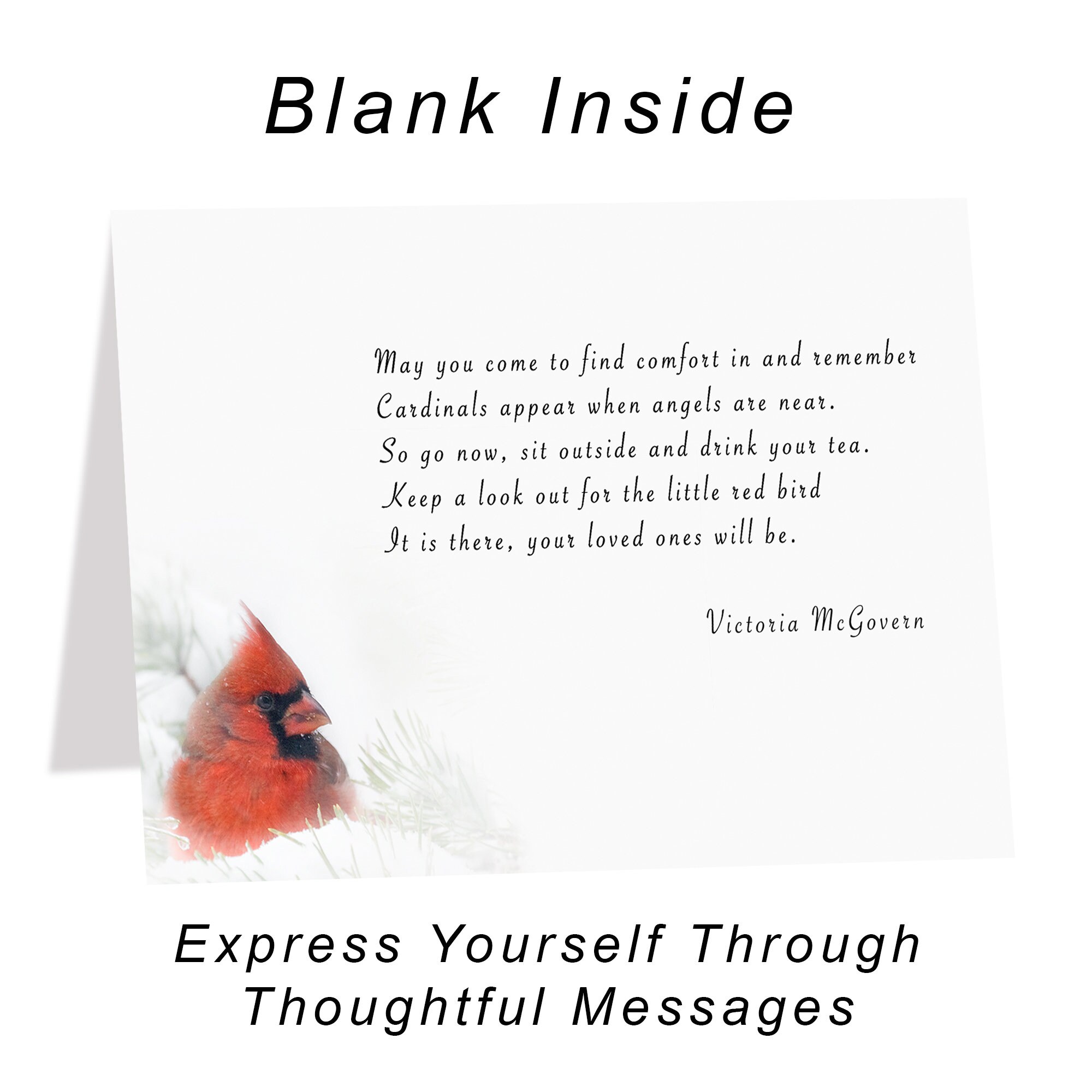 Cardinal Sympathy Bereavement Card, Find Comfort Cardinals Appear When ...