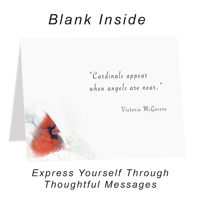 Cardinal Sympathy Bereavement Card, Cardinals Appear When Angels Are ...