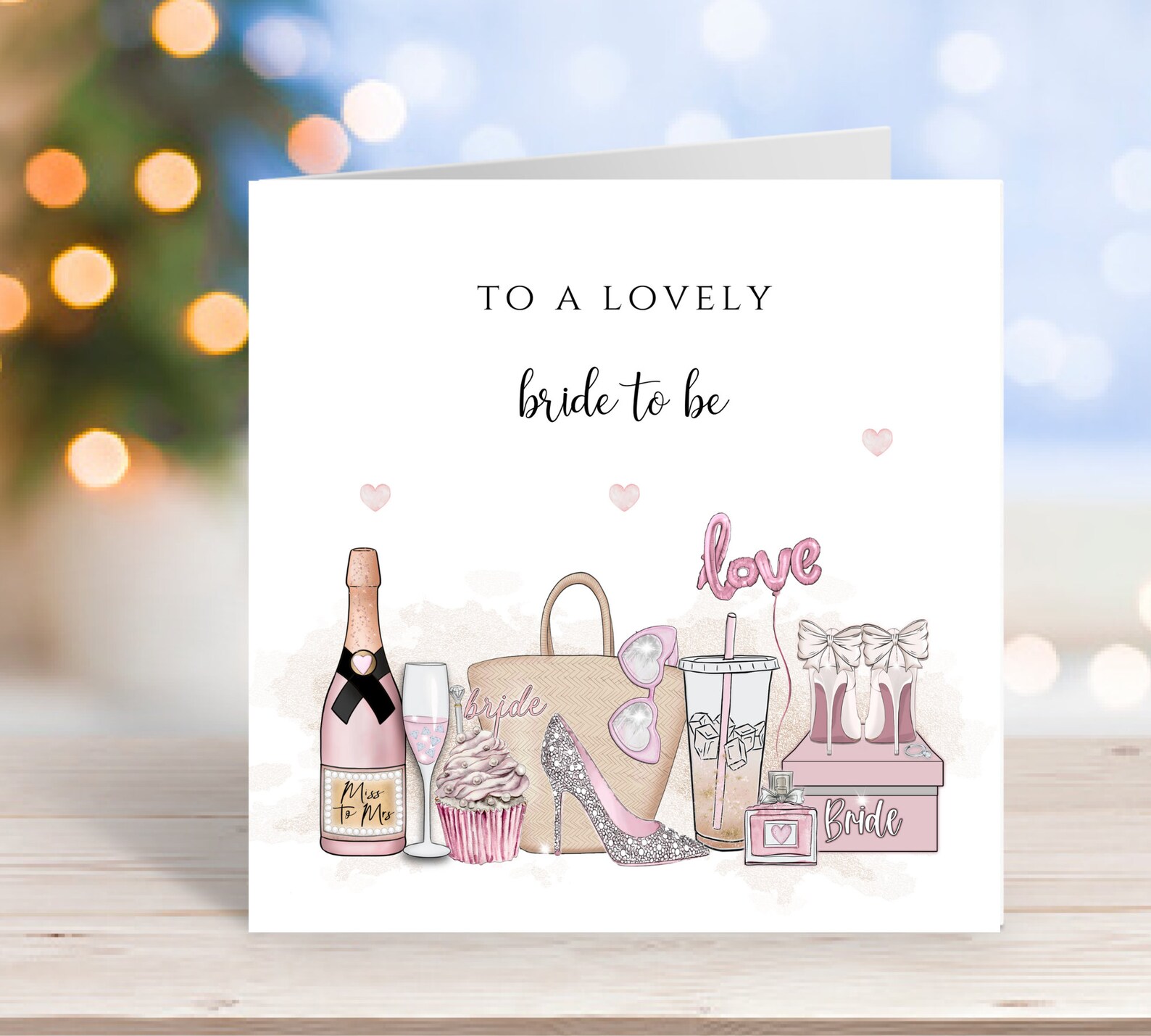 Bride to Be Card, Bridal Shower Party Card, Hen Party Card, Bridal ...