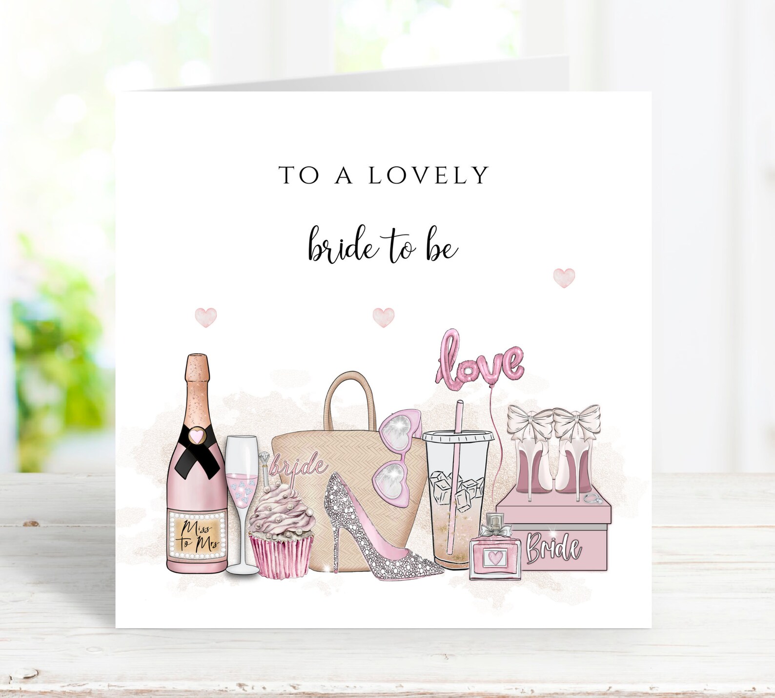 Bride to Be Card Bridal Shower Party Card Hen Party Card - Etsy