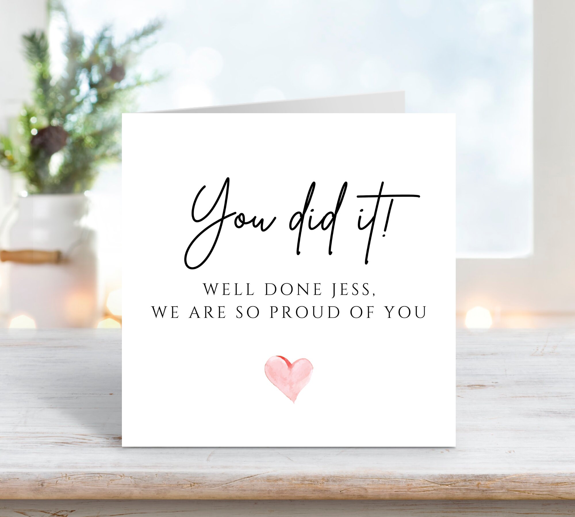 Exam Congratulations Card, Exam Results Card, Exam Pass Card, A Level ...