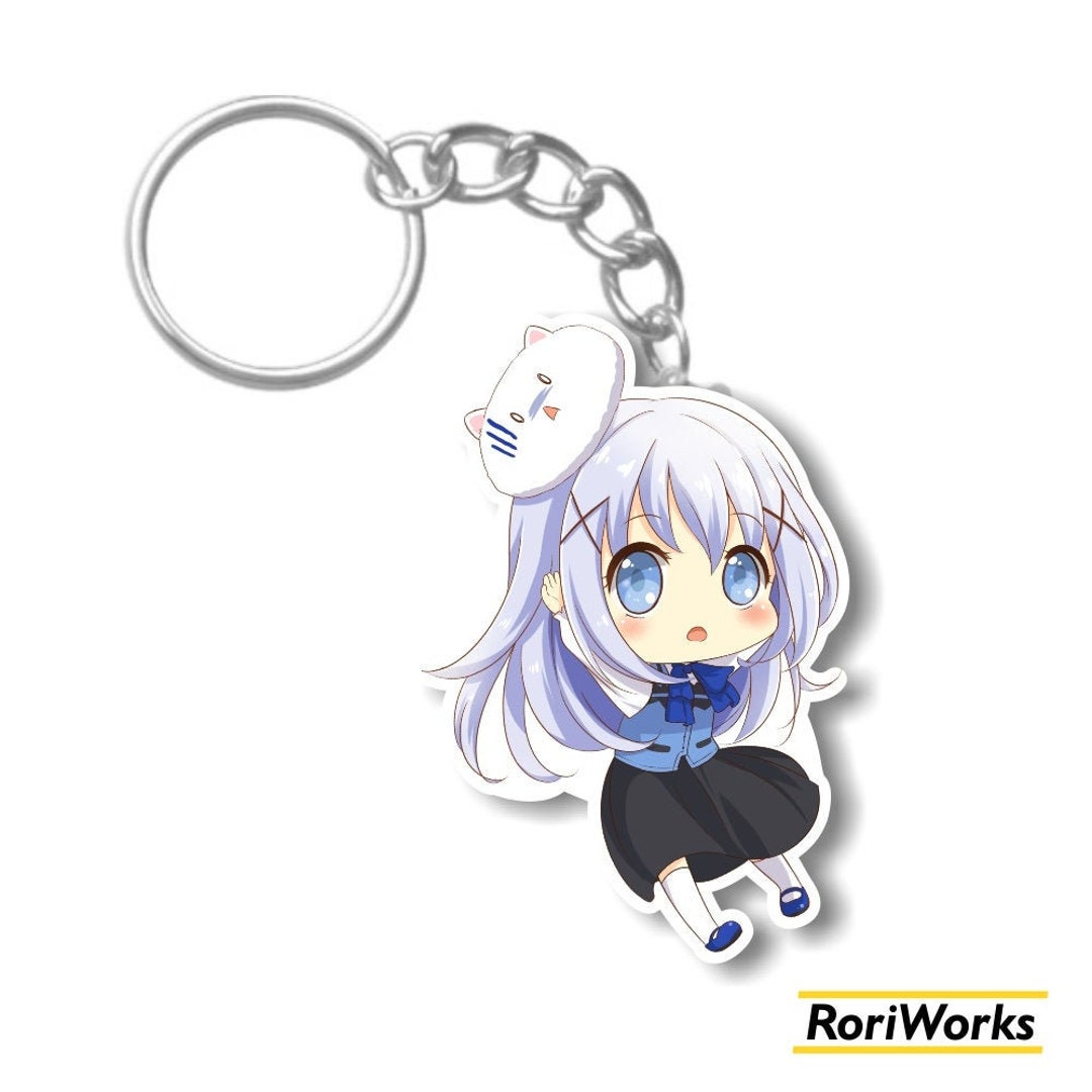 Chino Kafuu - Anime Keychain - Etsy