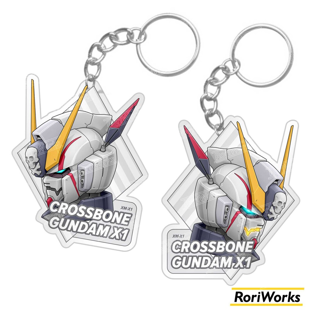 Crossbone Gundam X1 Anime Keychain - Etsy