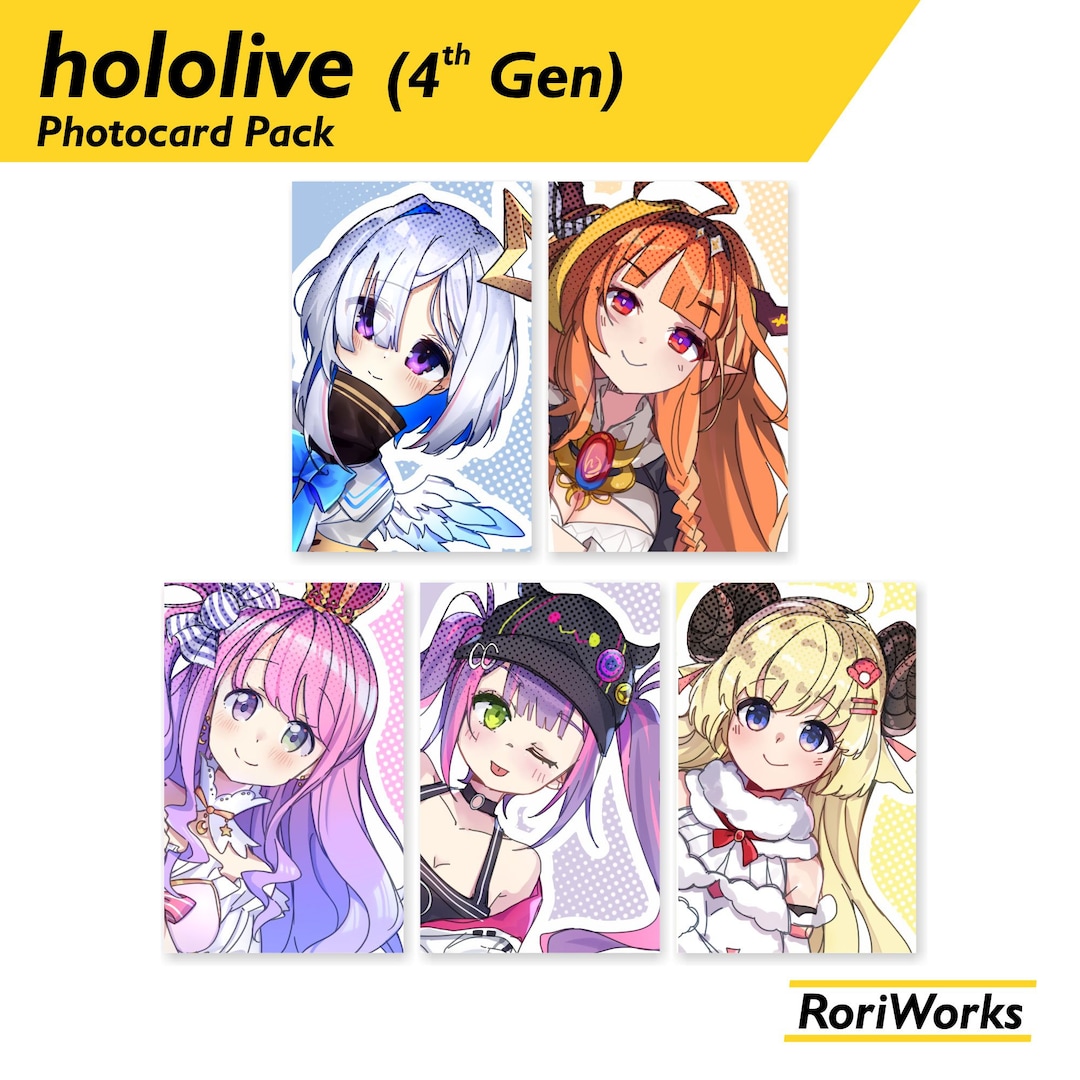 Hololive 4th Gen Pack - Photocard - Etsy