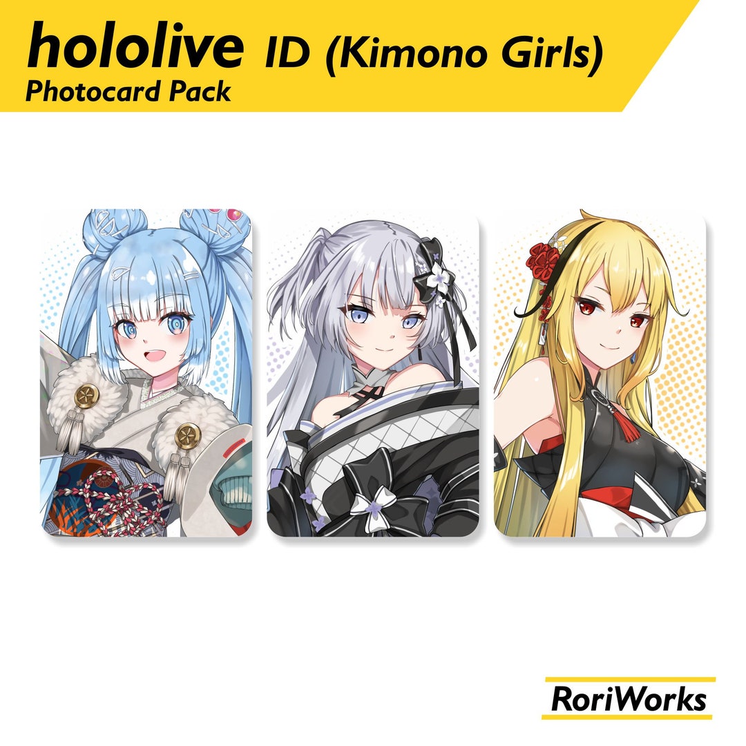 Hololive ID | Kimono Pack - Photocard - Etsy