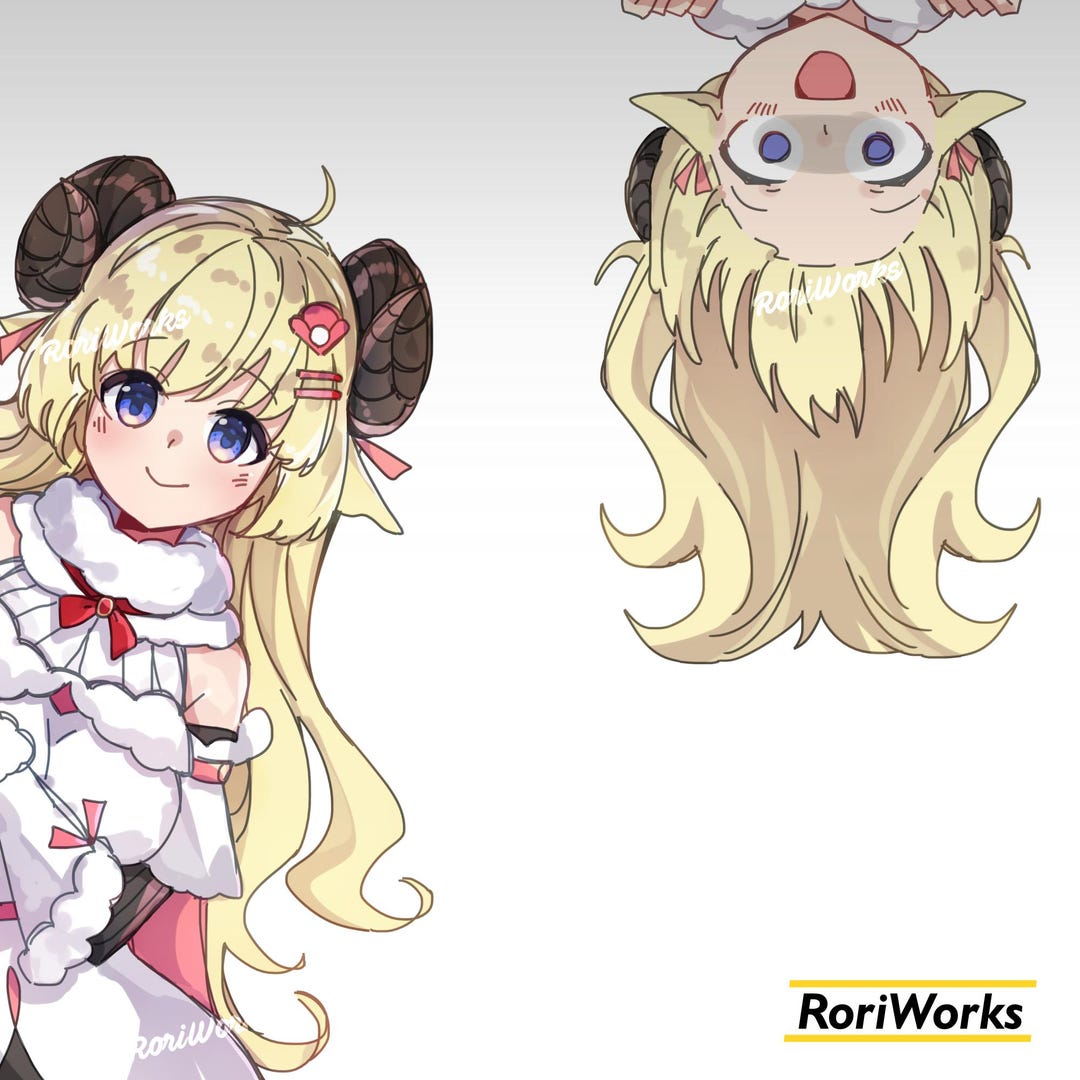 Watame Tsunomaki [hololive] - Anime Peeking Sticker - Etsy